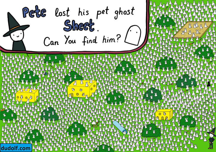 Theres A Ghost Hiding In This Illustration—can You Find It Mental Floss