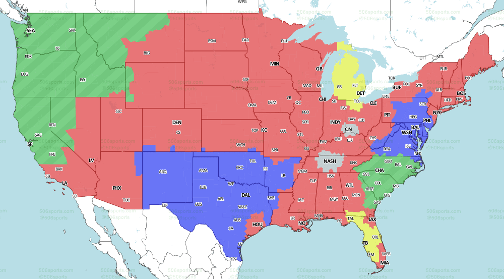 NFL coverage map 2019: TV schedule Week 15