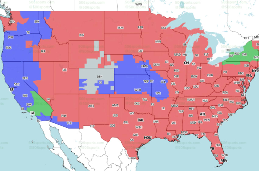 NFL TV Schedule and Broadcast Map: Week 5