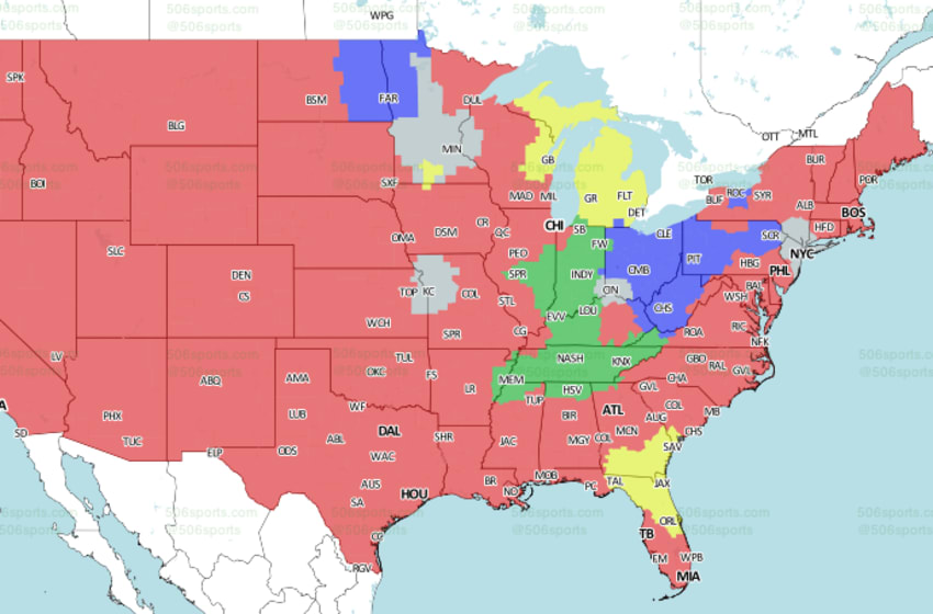 NFL TV Schedule and Broadcast Map: Week 11