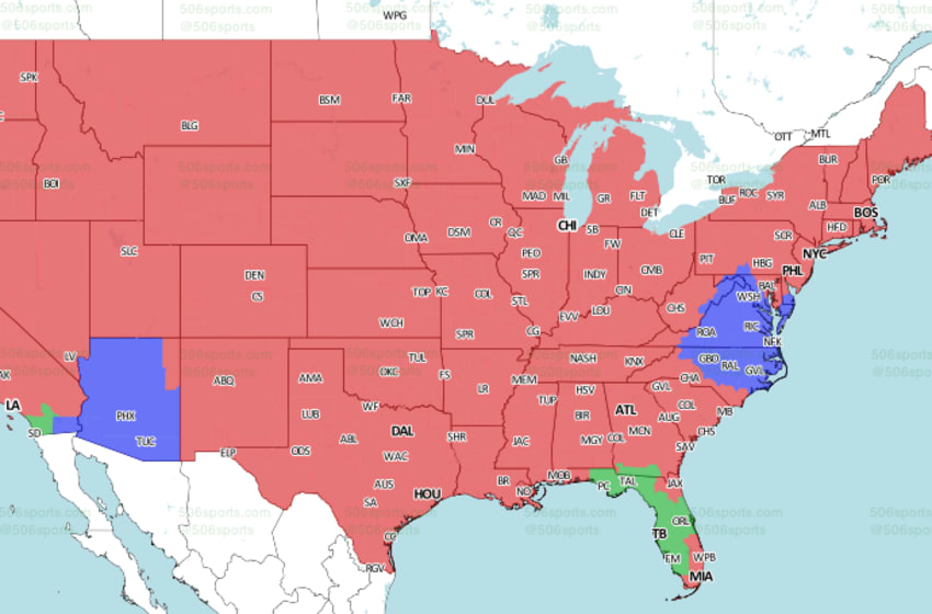 NFL Week 13: TV Schedule and Broadcast Map