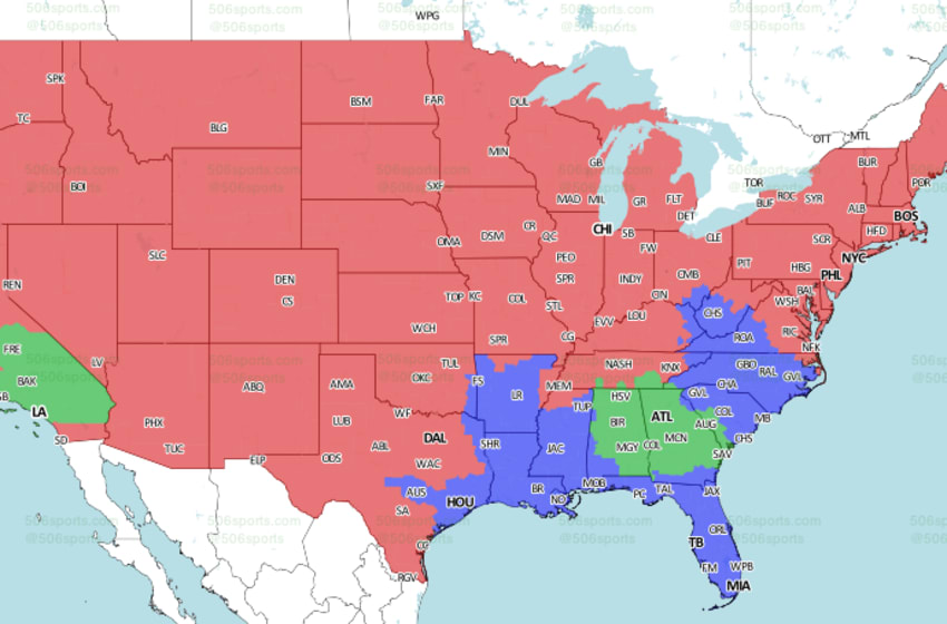 NFL Week 14: TV Schedule and Broadcast Maps