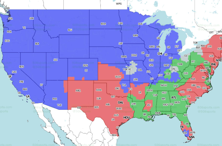 NFL Week 5 2018: Broadcast map for the entire country