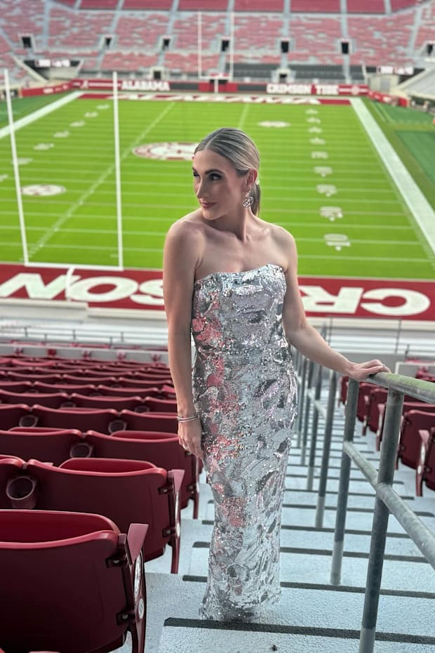 Nick Saban's daughter Kristen's glammed up look in 'homecoming' gown