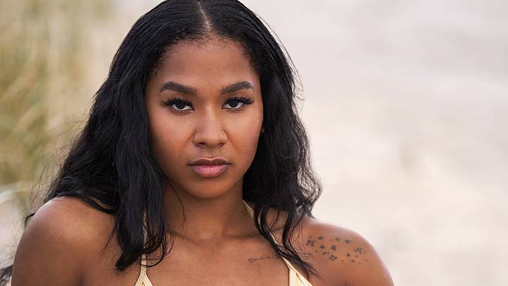 4-foot-11 Jordan Chiles looks tiny next to SI Swimsuit models in ...