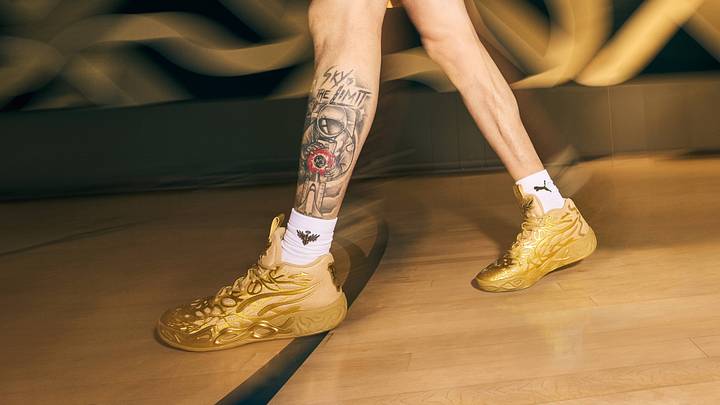 LaMelo Ball's PUMA basketball shoes drop in "Golden Child" colorway
