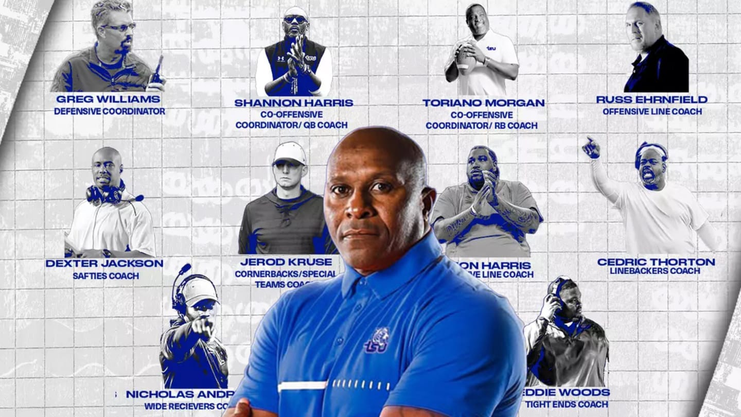 Reggie Barlow Unveils His Dream Team: Tennessee State's New Coaching Staff