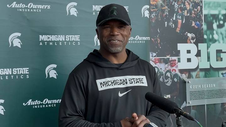 WATCH: Michigan State's Courtney Hawkins Talks Spring Ball, More