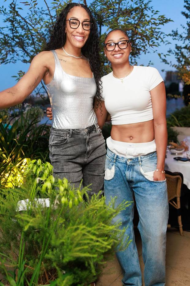 A’ja Wilson’s ridiculously expensive purse with casual WNBA playoff fit