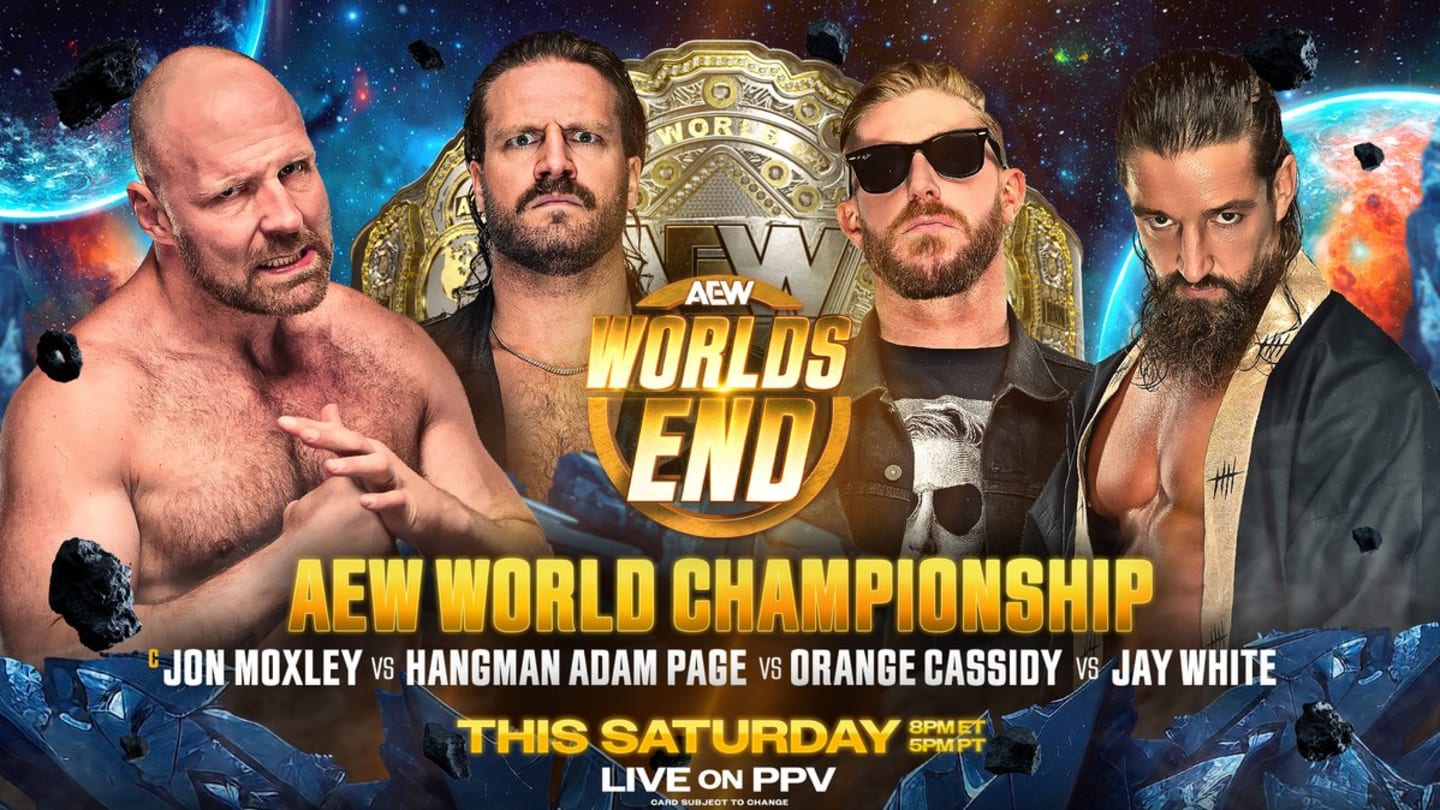 AEW Worlds End 2024: Start Time, Date, How To Watch, Match Card & More