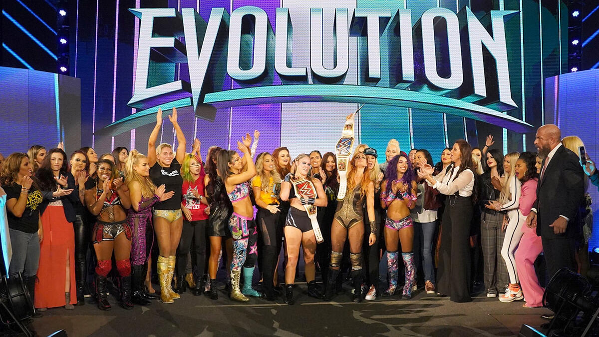 wwe evolution ple logo