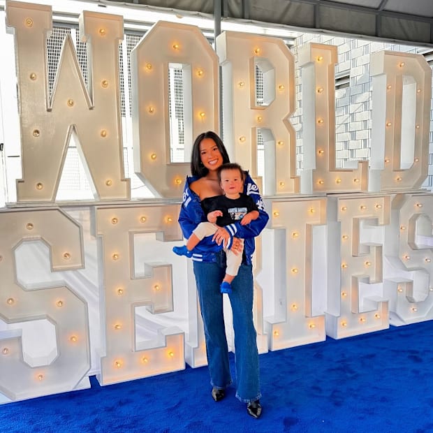 Tommy Edman's wife Kristen's 1-word reaction to Dodgers World Series ...