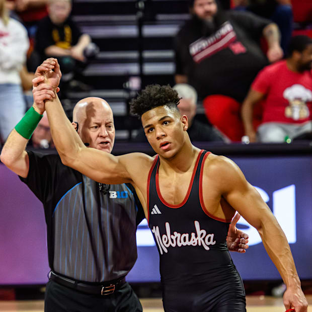 Nebraska Wrestling Trounces Indiana on Senior Day