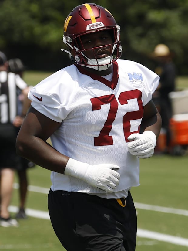 First Washington Commanders depth chart has a huge surprise at starting RT