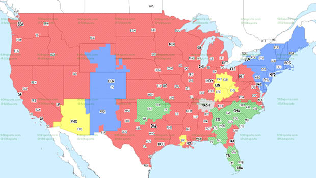 NFL TV Coverage Map Week 17: Full Breakdown of CBS, Fox Broadcasts