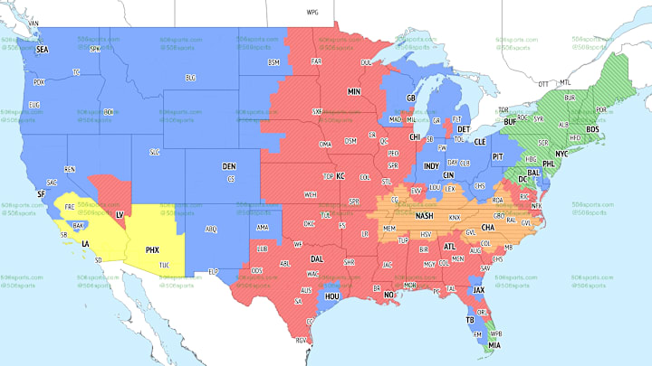 NFL coverage map 2023: TV schedule Week 12