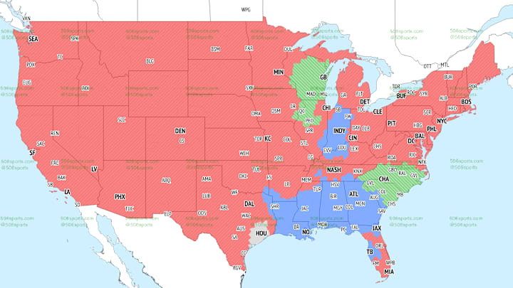 NFL coverage map 2023: TV schedule Week 16