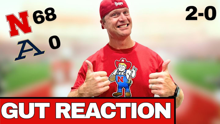 Adam Carriker Gut Reaction: Nebraska 68, Akron 0