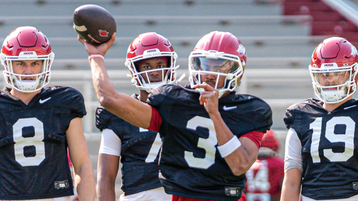 Arkansas Razorbacks' big flip pays no dividends, quarterback back in portal