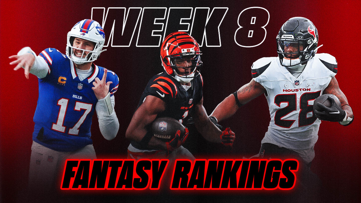 Week 8 Fantasy Football Rankings for Every Position in PPR Leagues