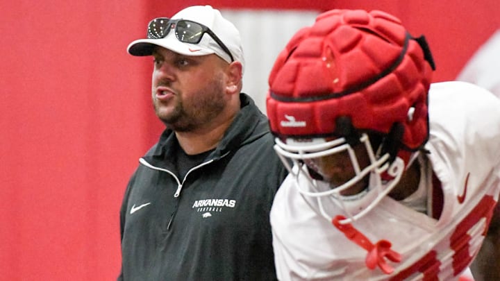 Hogs' once heavily recruited athlete changes position