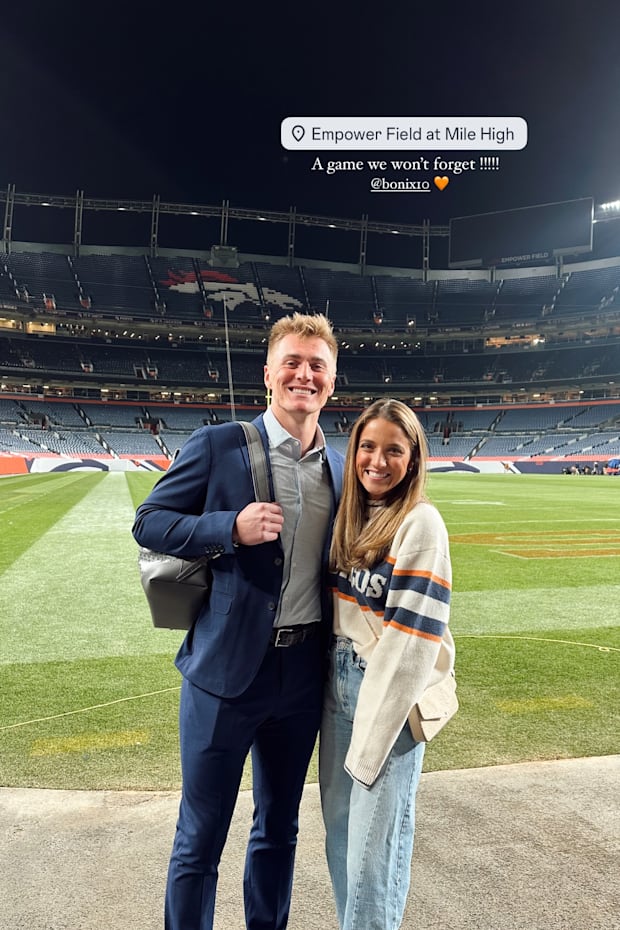Bo Nix’s wife Izzy slays black ‘bucket list’ puffer before Broncos ...