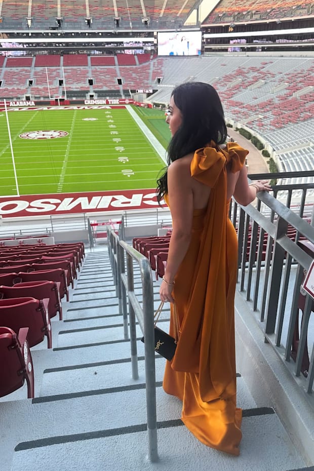 Nick Saban daughter-in-law Samira stuns in elegant dress at Ms Terry event