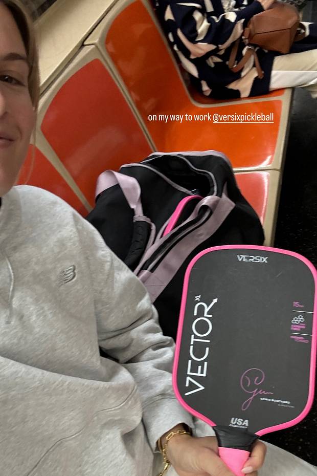 Genie Bouchard hits pickleball court with flashy signature paddle