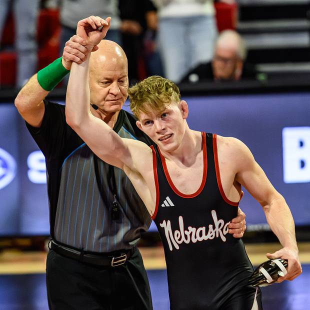 Nebraska Wrestling Trounces Indiana on Senior Day