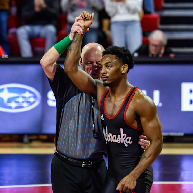 Nebraska Wrestling Trounces Indiana on Senior Day