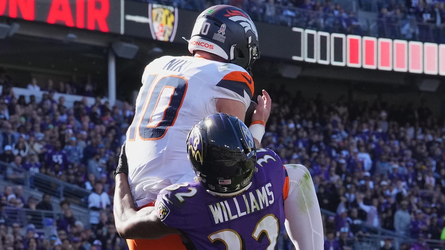 Denver Broncos QB Bo Nix Catches a Courtland Sutton TD Pass vs ...