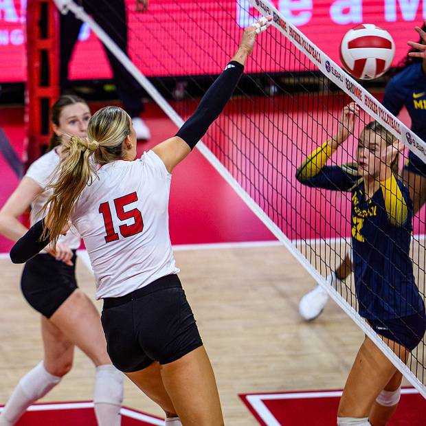 Nebraska Volleyball Opens Big Ten Play With Sweep Over Michigan