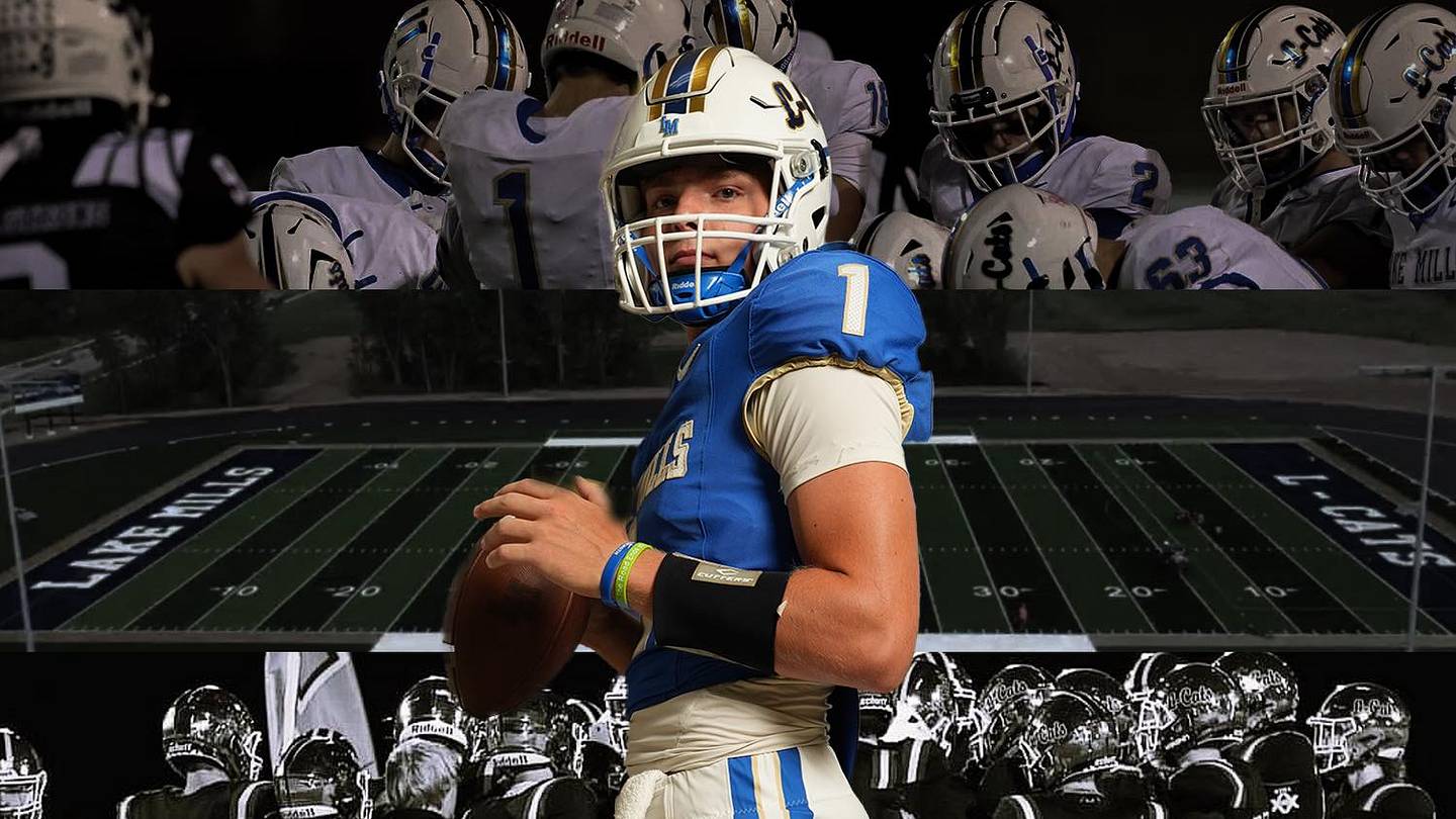 Lake Mills quarterback Tyler Wollin threw seven touchdown passes in non ...