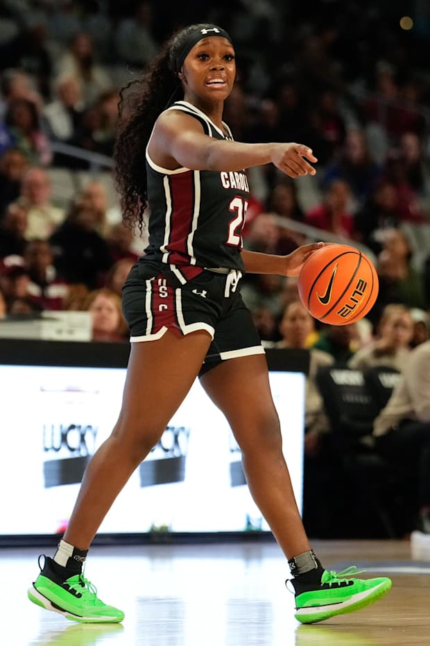 South Carolina basketball star Raven Johnson goes tuxedo formal in ...