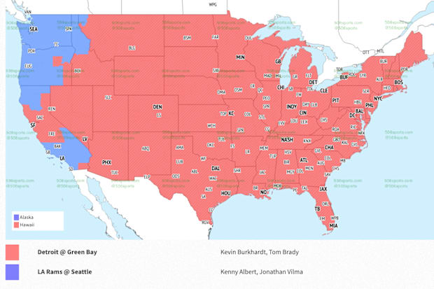NFL TV Coverage Map Week 9: Full Breakdown of CBS, FOX Broadcasts