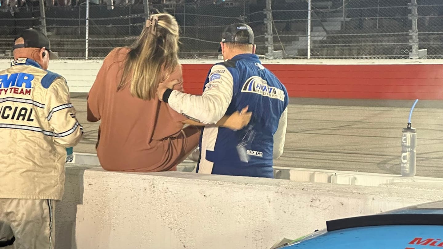 Class Act: Competitor Assists Wife of Chase Briscoe Over Darlington Pit ...