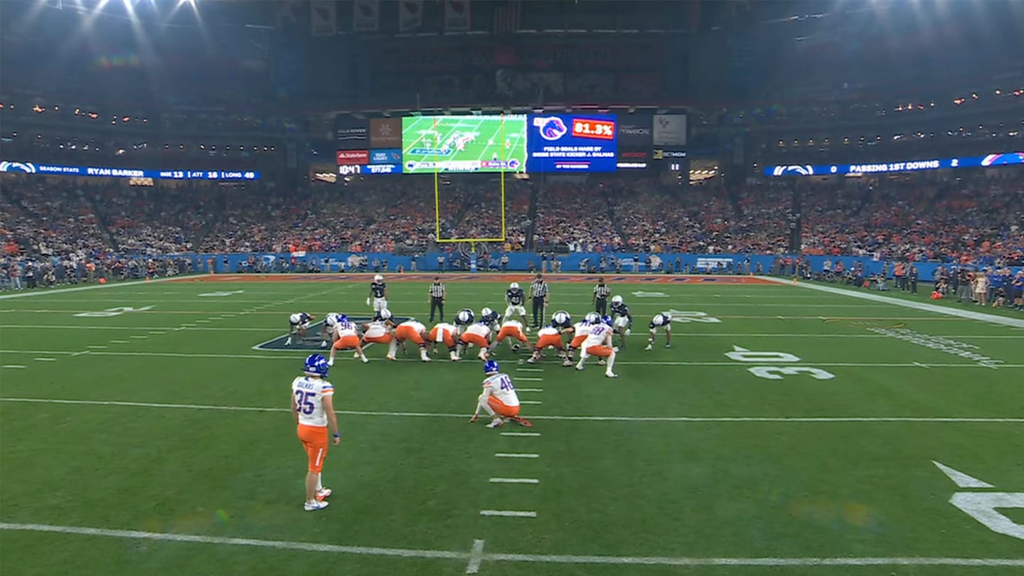 Boise States Odd Fiesta Bowl Field Goal Attempt Had Fans Asking Same Question