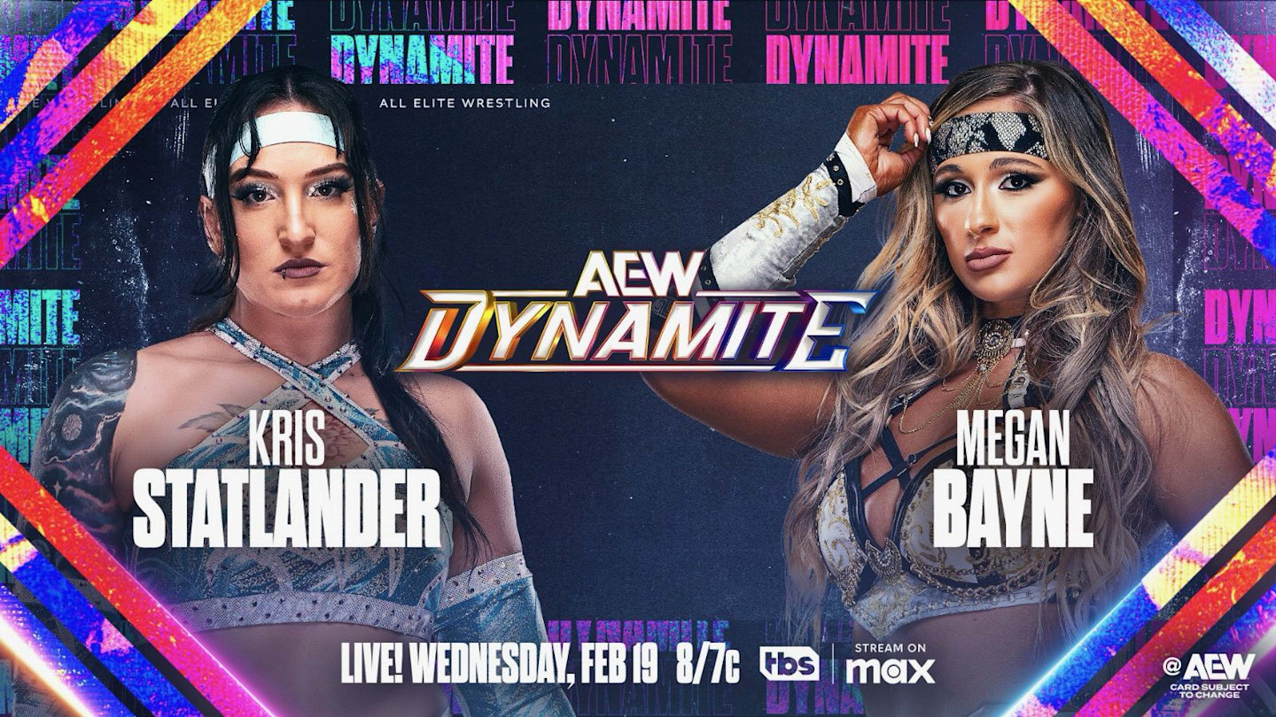 Megan Bayne Vs Kris Statlander Added To Wednesday's AEW Dynamite