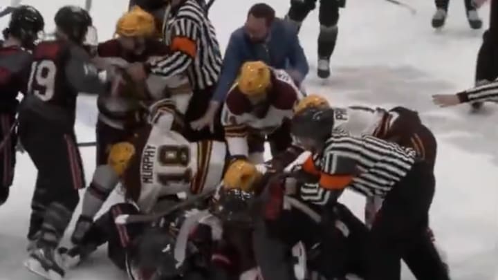 Brawl erupts at end of Minnesota-Ohio State game; suspensions issued