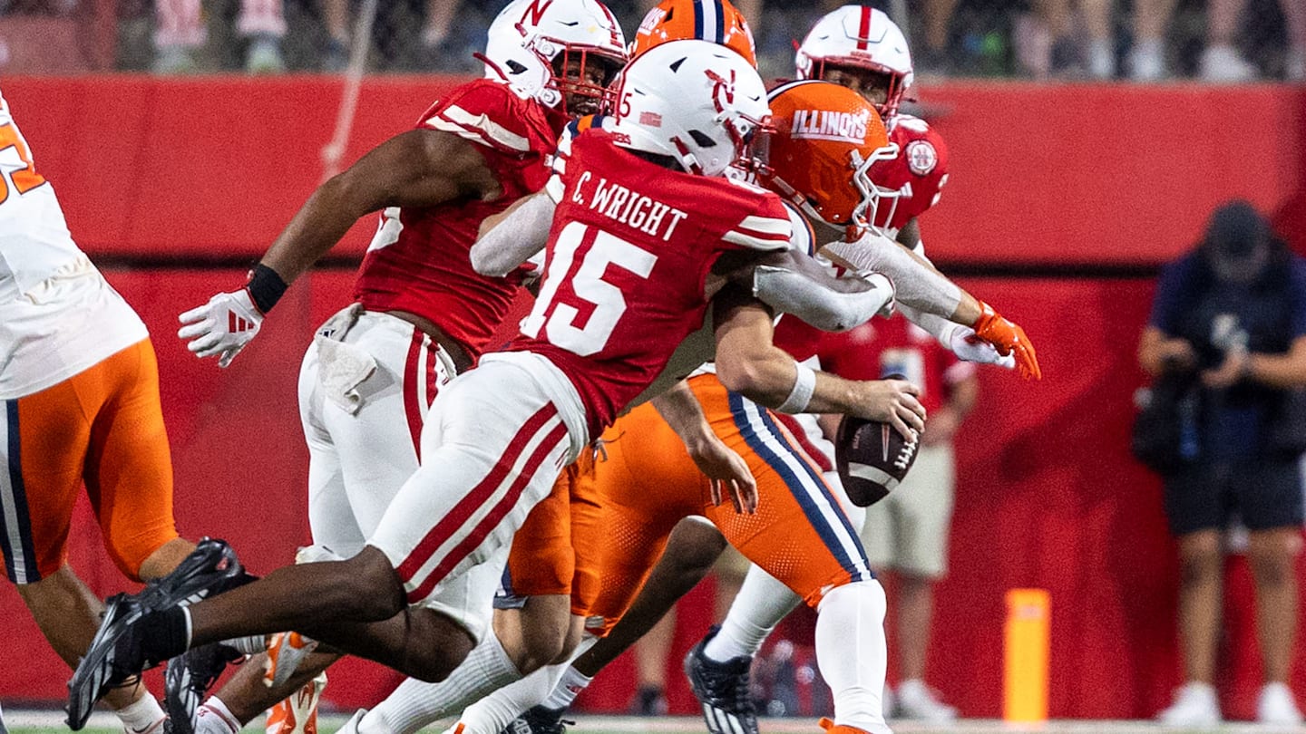 Nebraska Football Awards Brian Buschini, Ceyair Wright with Blackshirts
