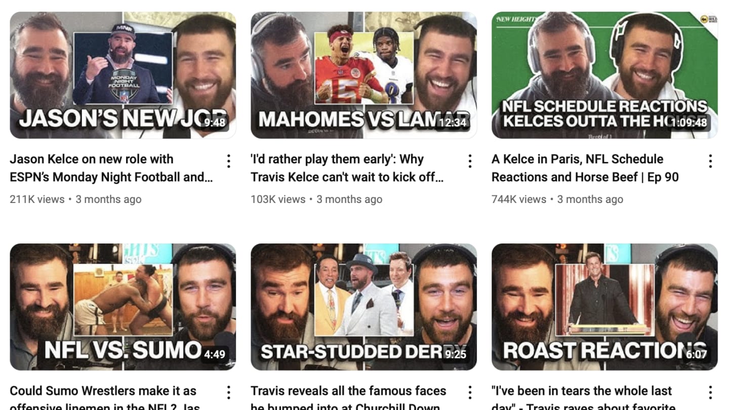 Jason and Travis Kelce Just Got a Nine-Figure Podcast Deal with Amazon