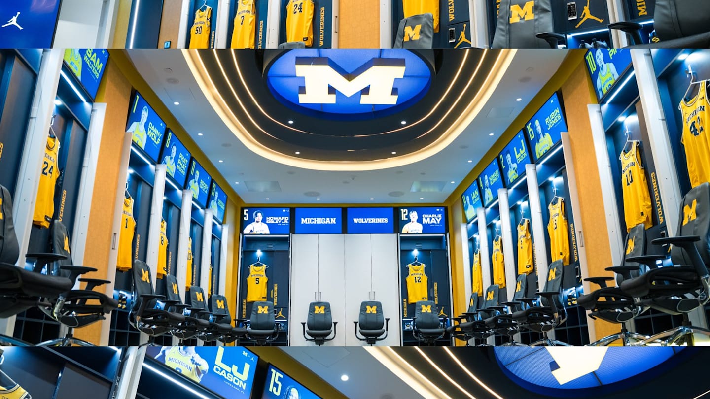 Michigan Men's Basketball shows off new locker room renovation (PHOTOS)