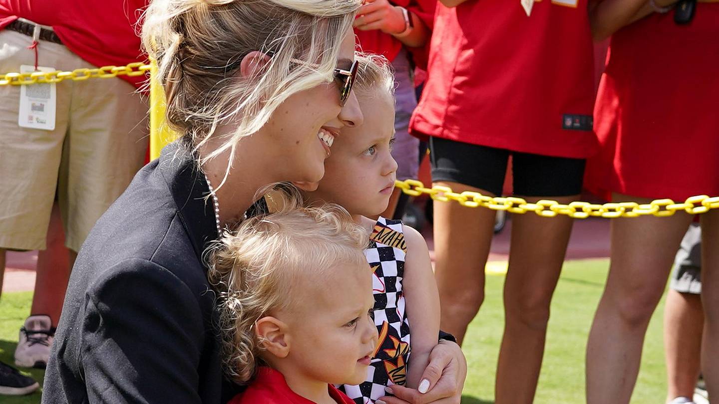 Brittany Mahomes finds son Bronze hidden in ball pit for mom-moment gem
