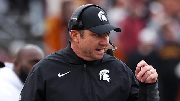 MSU's Jonathan Smith Talks Penn State, Addresses QB Situation