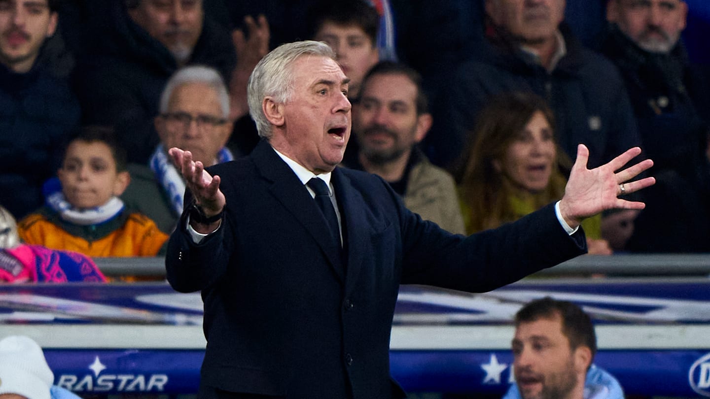 Carlo Ancelotti slams referee after shock Real Madrid defeat