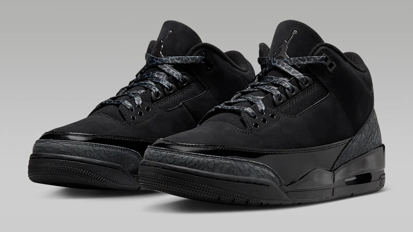 Retro 3 jordans black store