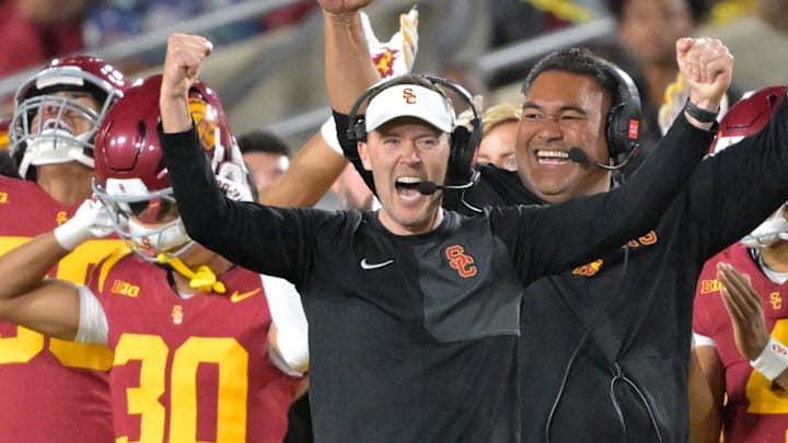 Lincoln Riley Reacts to Recruit Turnout For USC’s Upset of Michigan