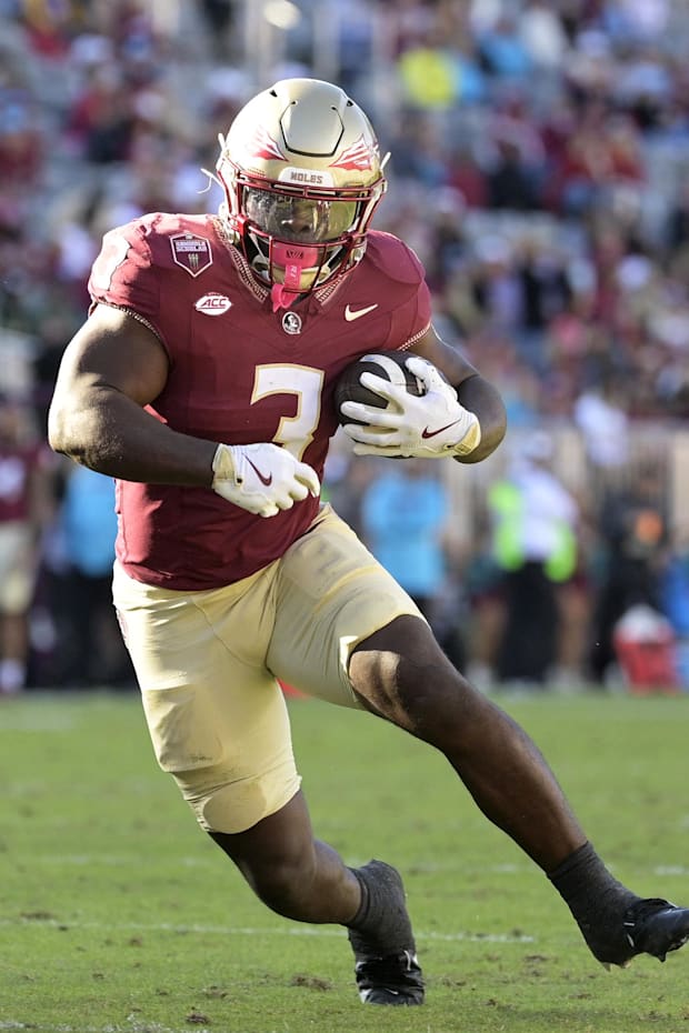 Unexpected member of FSU's backfield projected to finish as top-10 RB ...