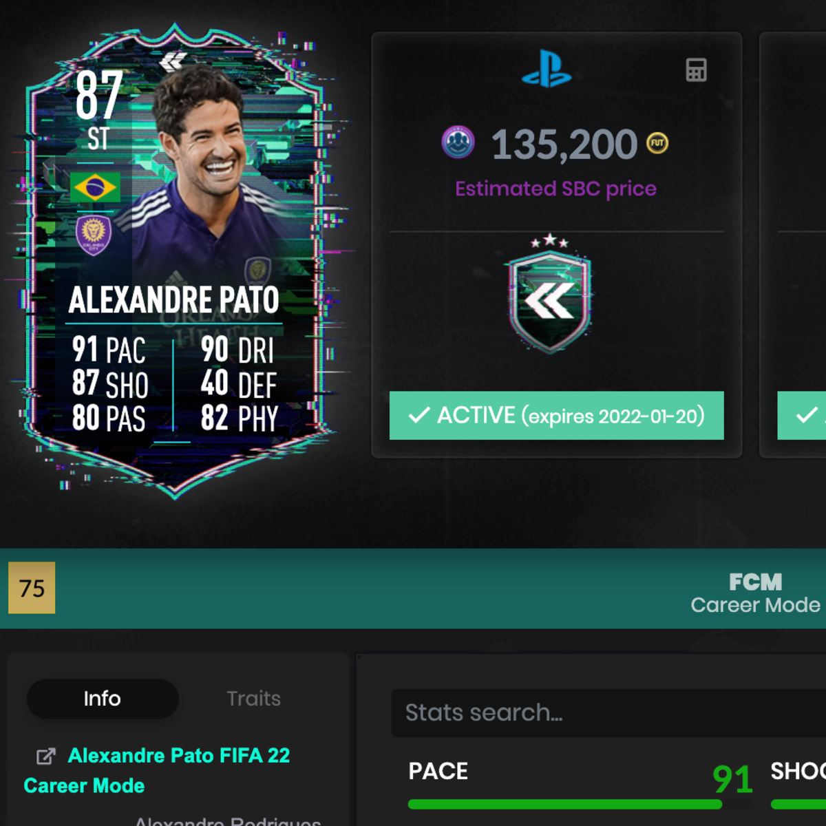 alexandre pato stats
