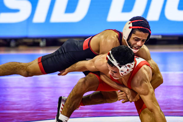 Nebraska Wrestling Trounces Indiana on Senior Day